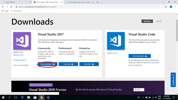 Installing Xamarin With Visual Studio 2017